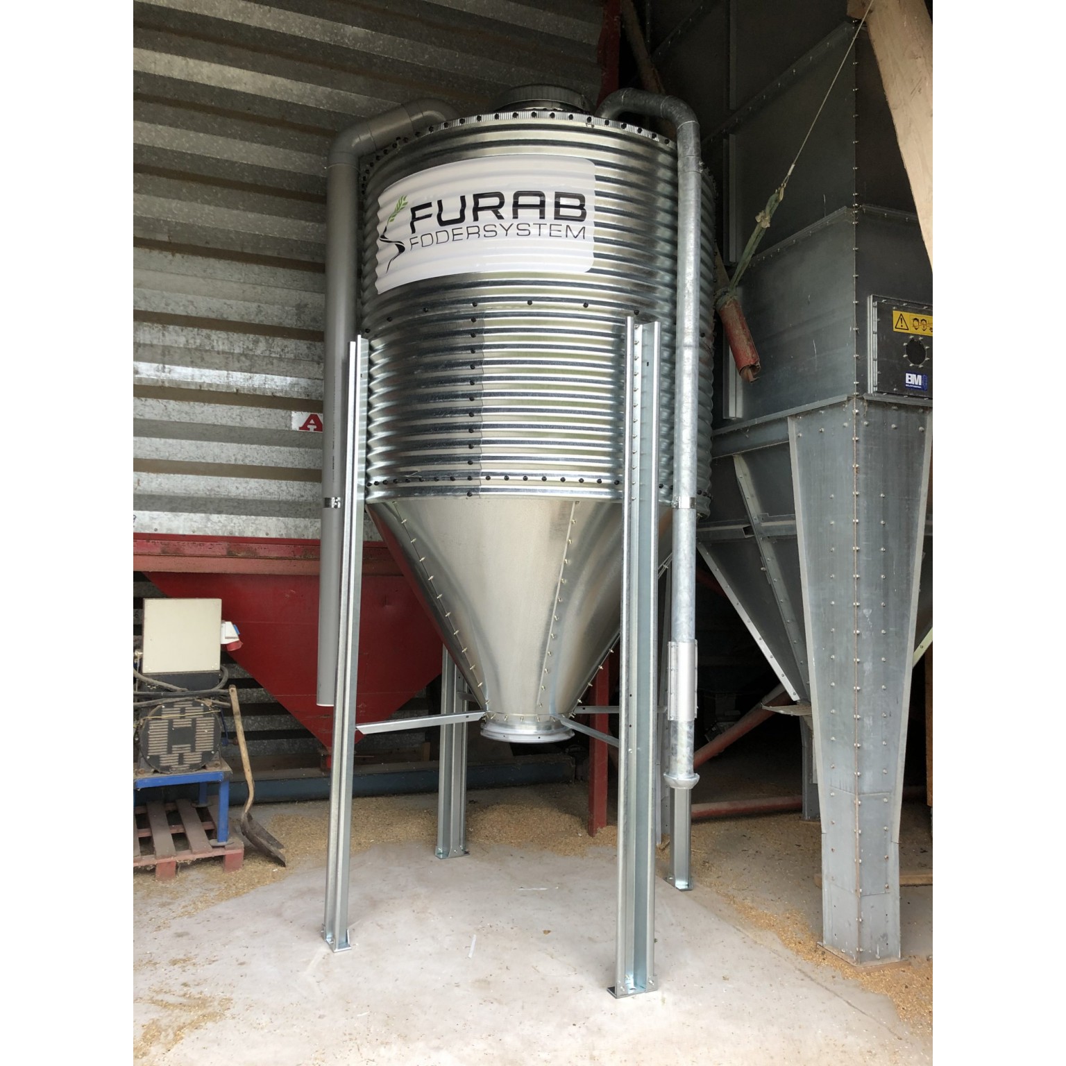 Stålsilo - Chore-Time silo - Fodersilo - Lagringssilo - FURAB