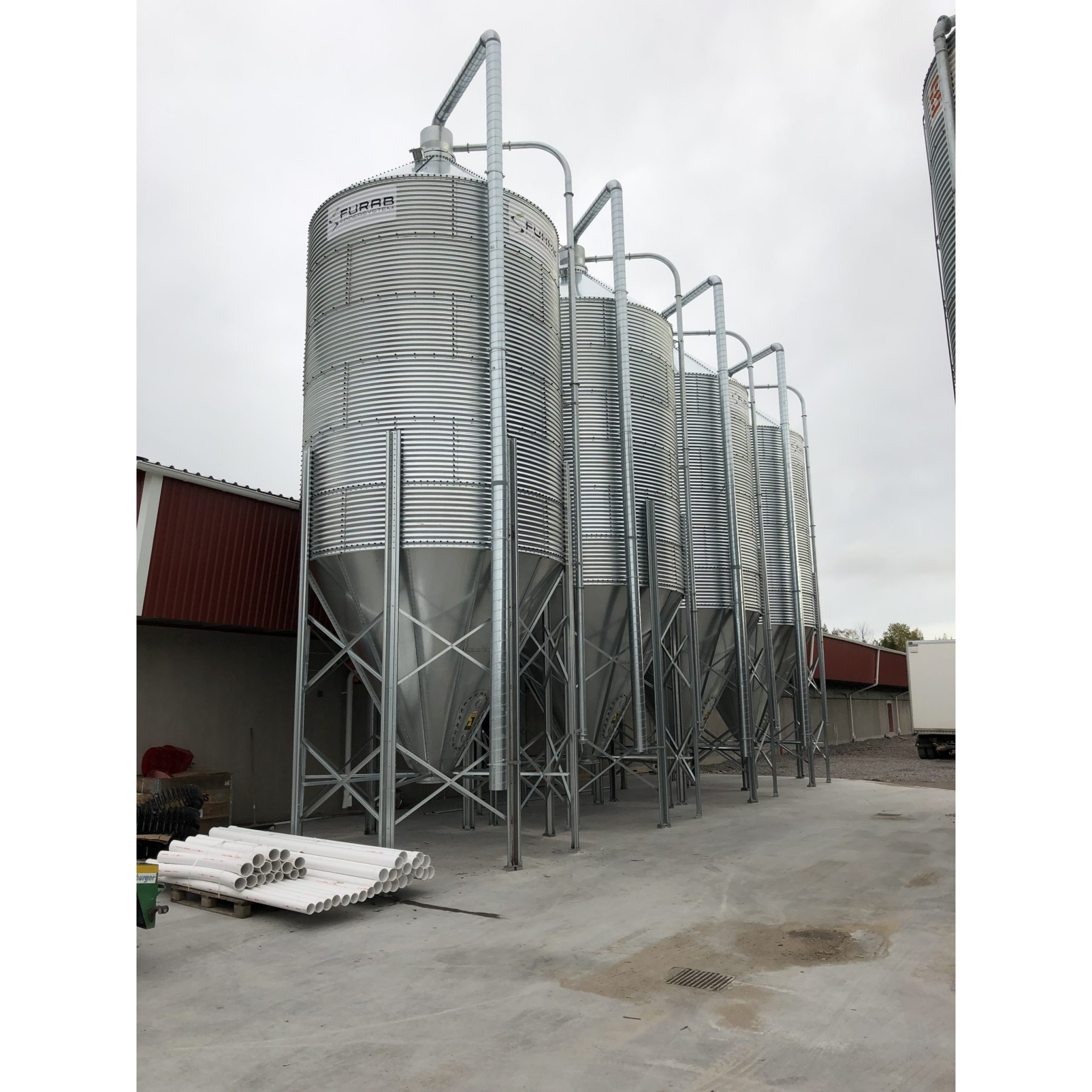 Stålsilo - Chore-Time silo - Fodersilo - Lagringssilo - FURAB